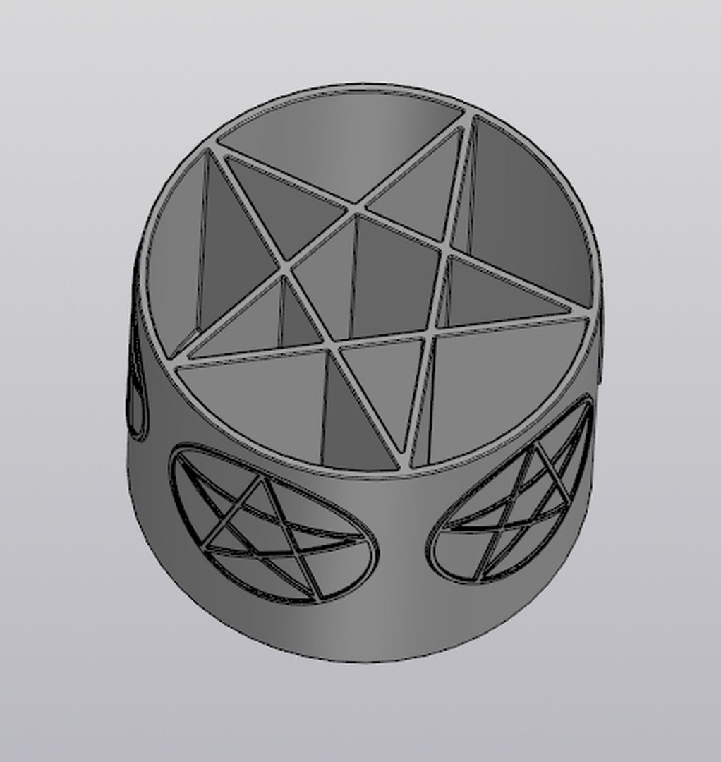 Pentagram Planter 3D Model - TurboSquid 1960536