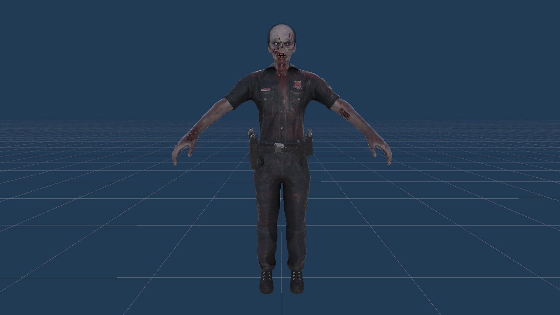 3D Zombie Cop Model - TurboSquid 2297583