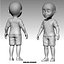 3d Model Cartoon Child Boy Rigged