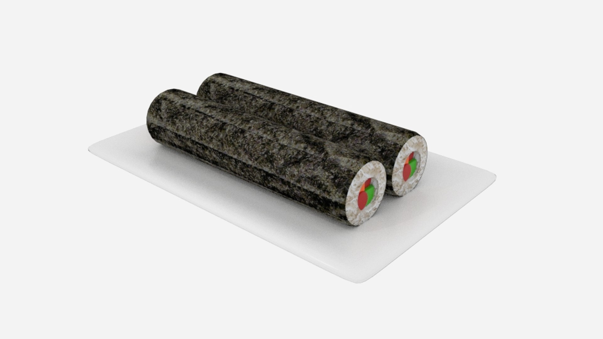 3D Sushi Roll Long Model | 1148721 | TurboSquid