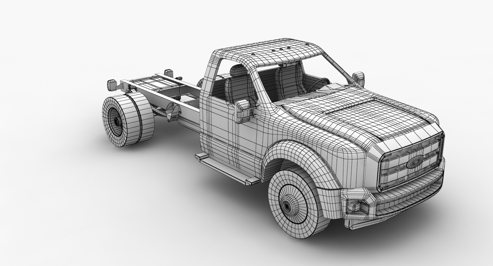 3D Realistic F-550 Chassis - TurboSquid 1286868