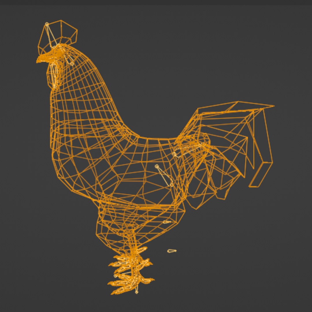 Rooster 3D Model - TurboSquid 2069886