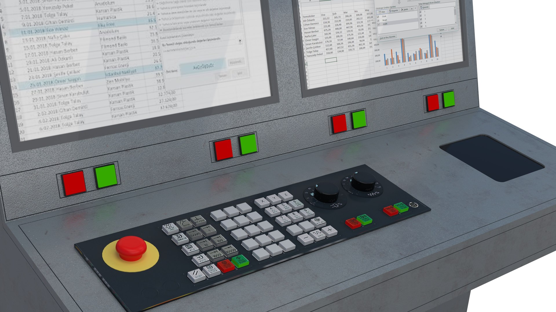 Control Panel 3D - TurboSquid 1774947