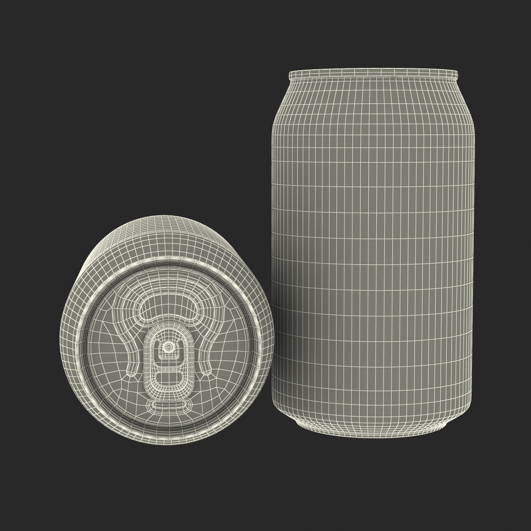 3d model beer aluminum beverage