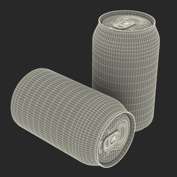 3d model beer aluminum beverage