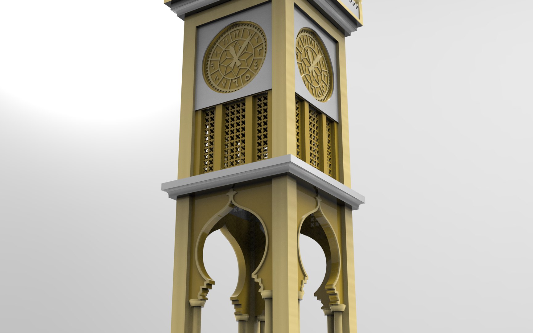 Qatar Clock Tower 3D - TurboSquid 2132965