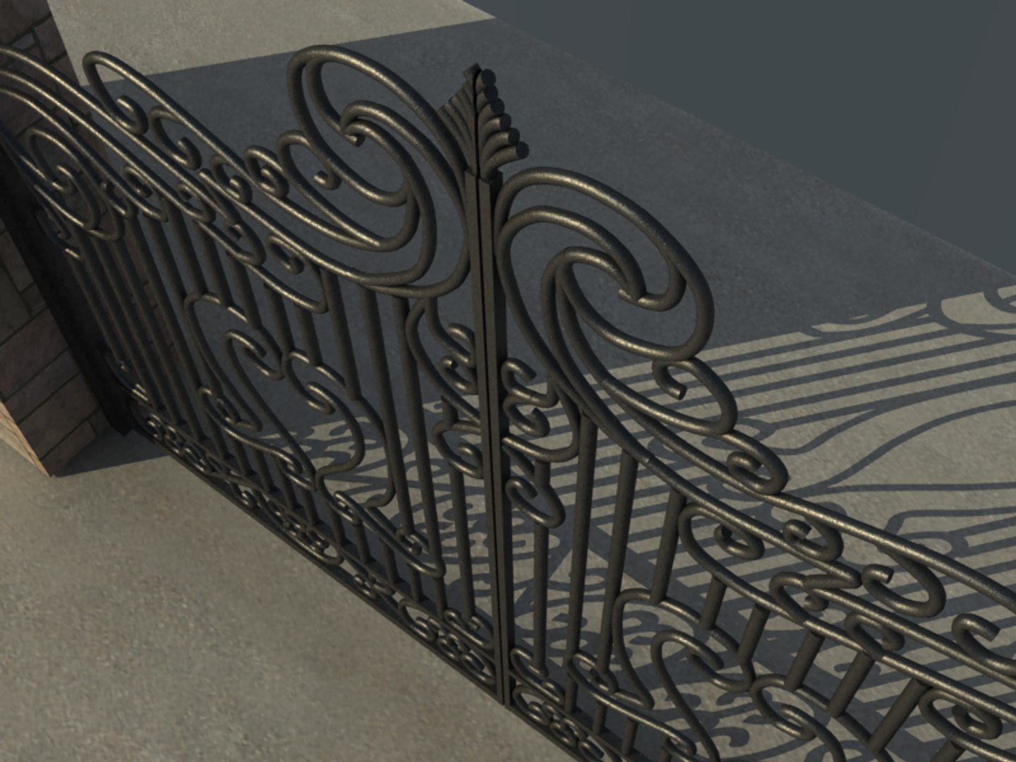 house gate vol3 3d max