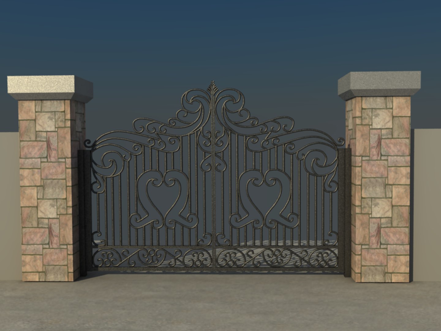 house gate vol3 3d max