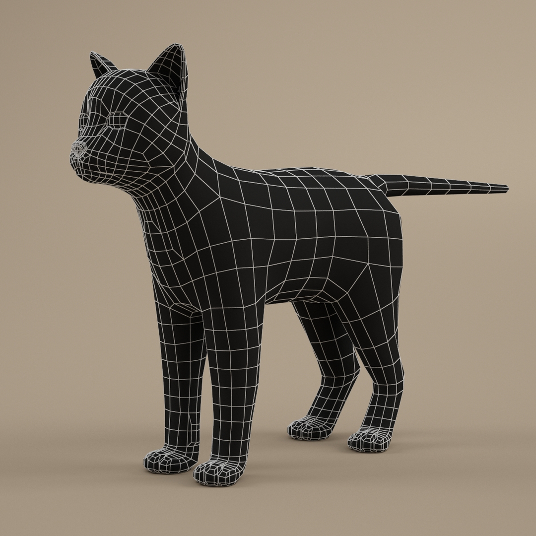 3d Model Of Cats Feline