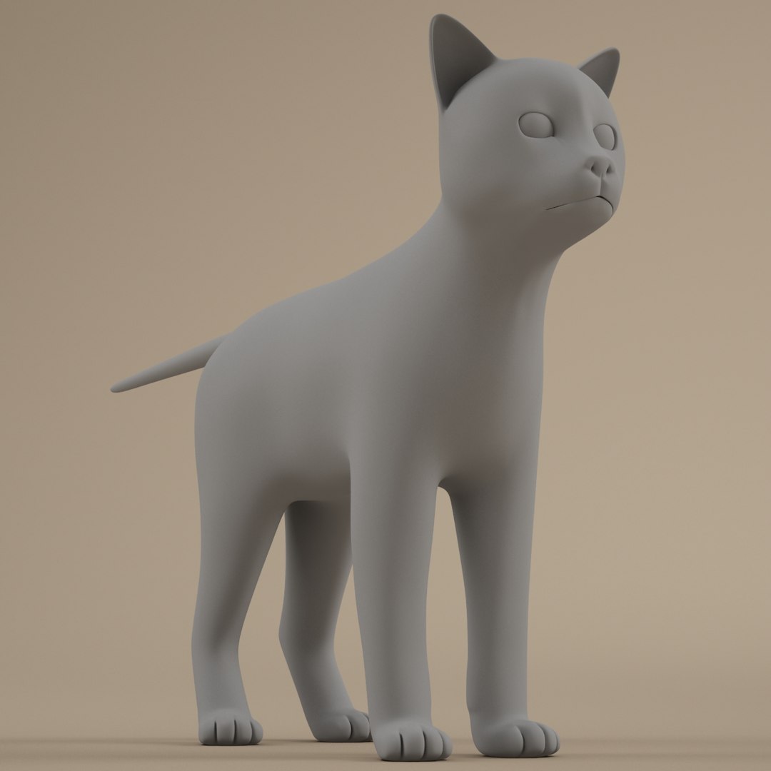 3d Model Of Cats Feline