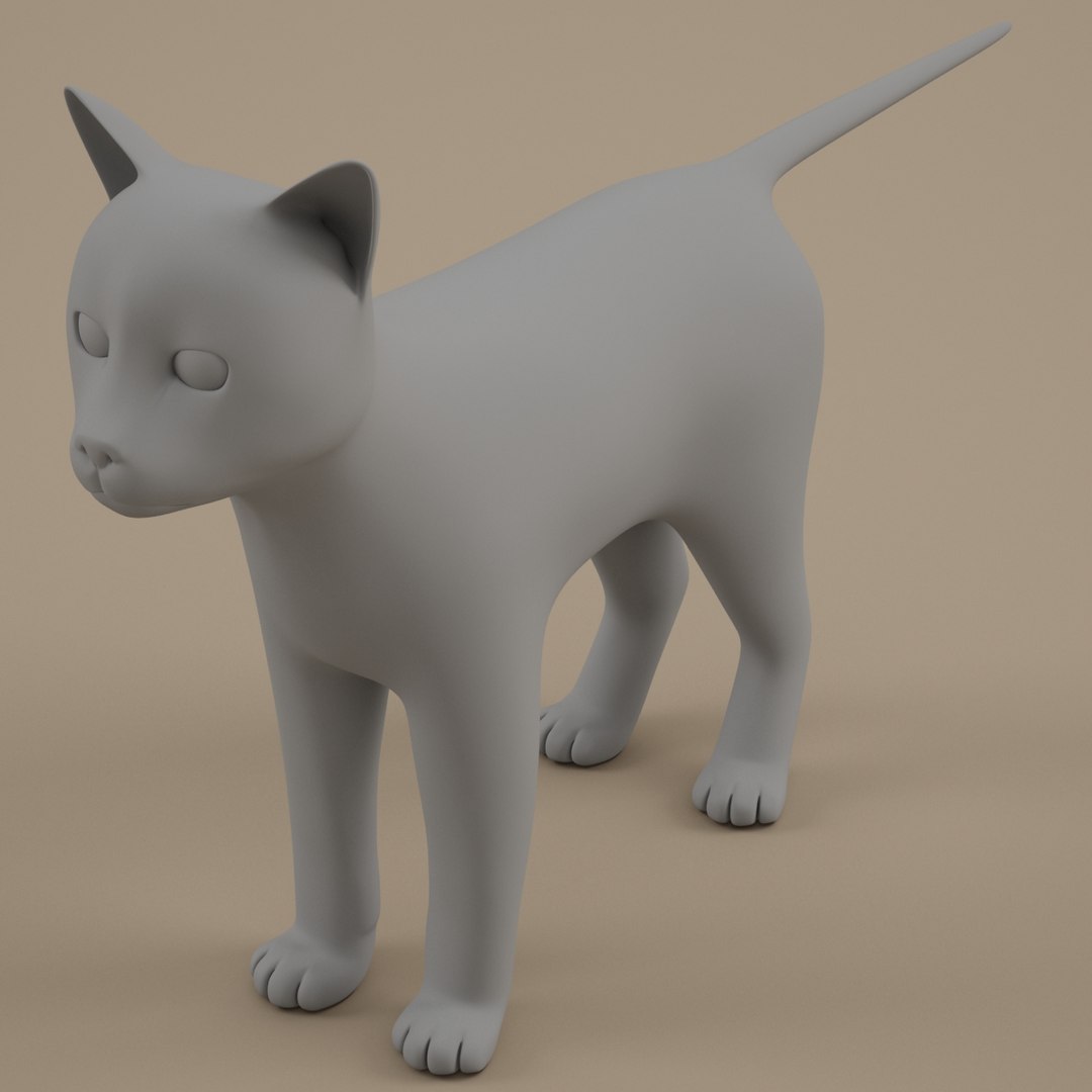 3d Model Of Cats Feline