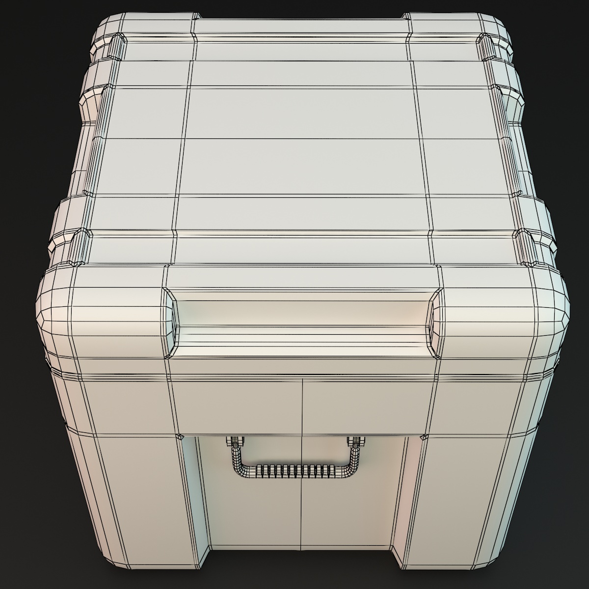 sci-fi container 3d obj