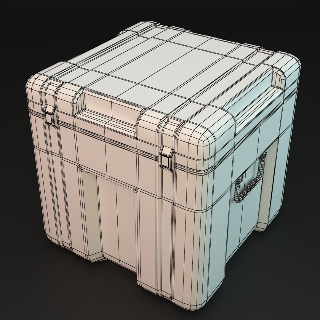 Sci-fi Container 3d Obj