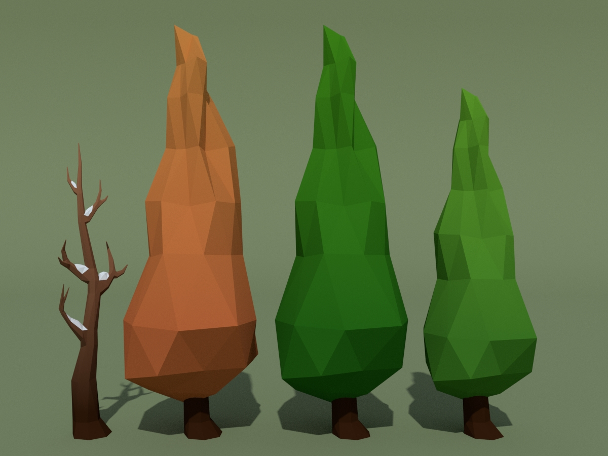 Pack trees 21 bonus 3D model - TurboSquid 1216495