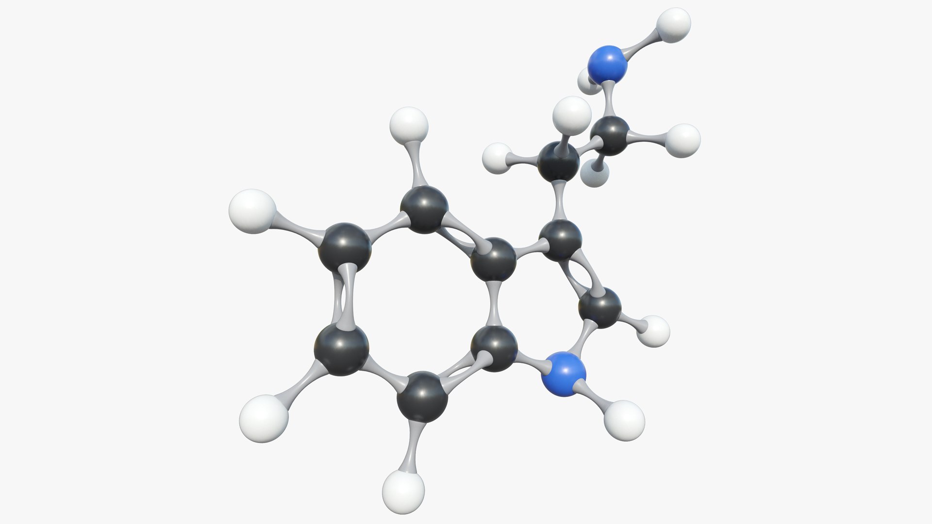 Tryptamine Molecule With PBR 4K 8K 3D Model - TurboSquid 1945647