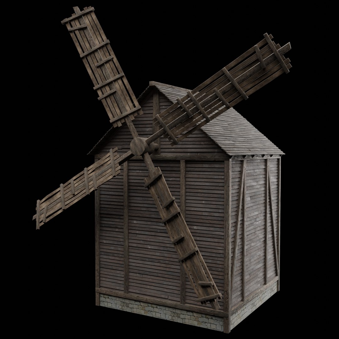 3D WILD WEST WESTERN WINDMILL WIND MILL TURBINE COLLECTION - TurboSquid ...