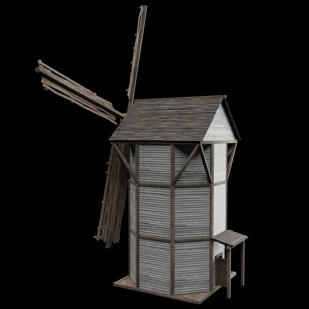 3D WILD WEST WESTERN WINDMILL WIND MILL TURBINE COLLECTION - TurboSquid ...