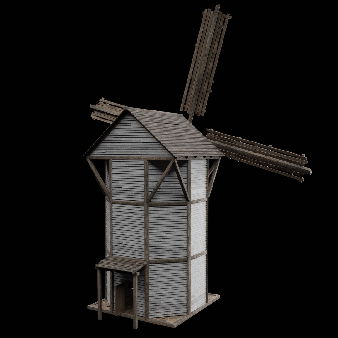 3D WILD WEST WESTERN WINDMILL WIND MILL TURBINE COLLECTION - TurboSquid ...