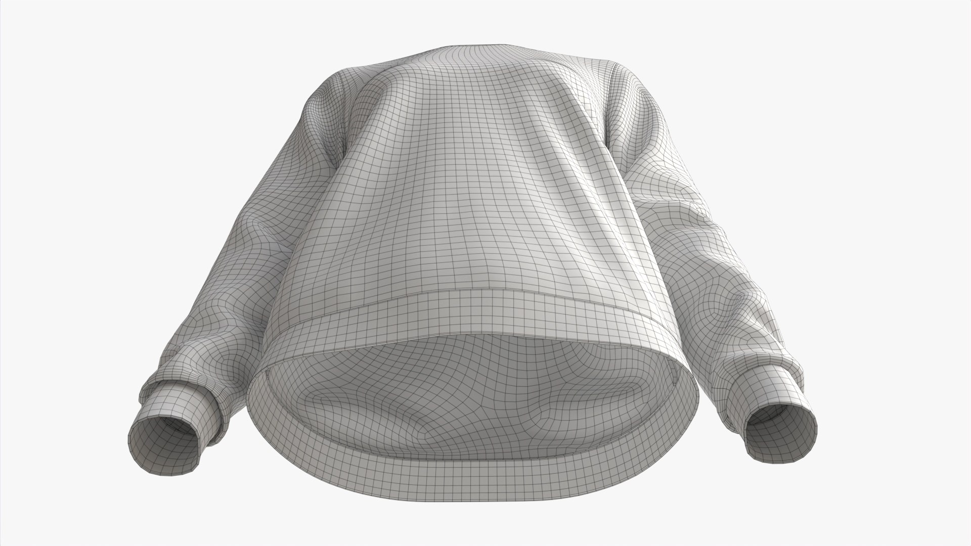 3D Model Sweatshirt For Women Mockup 01 White - TurboSquid 2043873