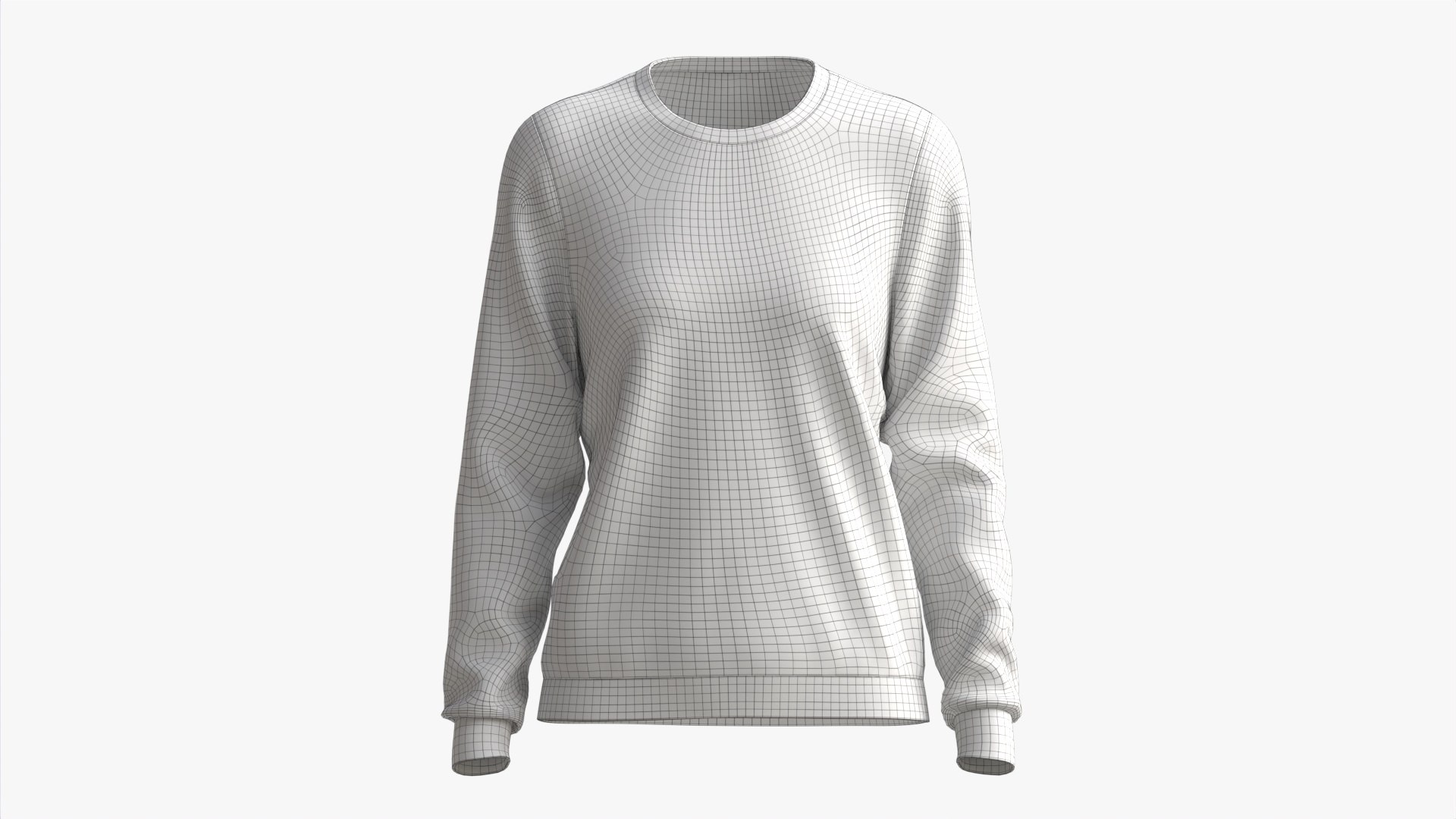3D Model Sweatshirt For Women Mockup 01 White - TurboSquid 2043873
