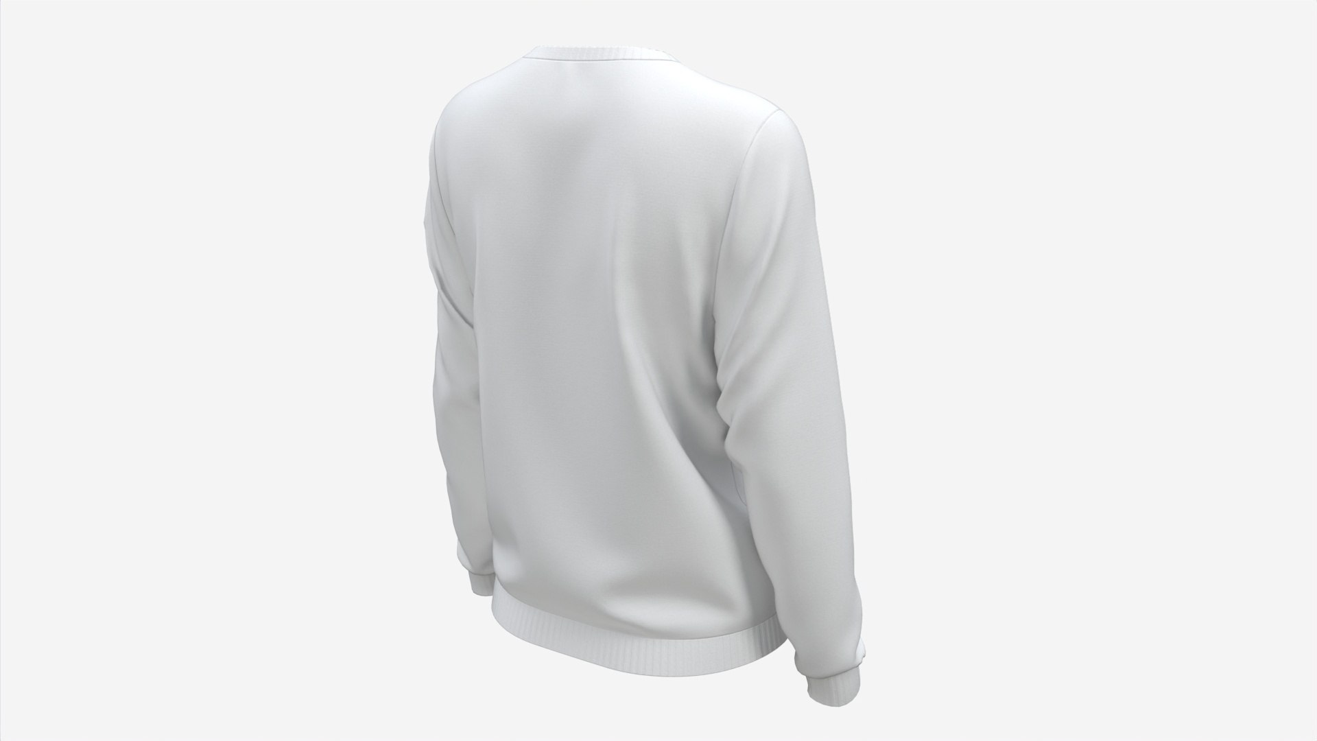 3D Model Sweatshirt For Women Mockup 01 White - TurboSquid 2043873