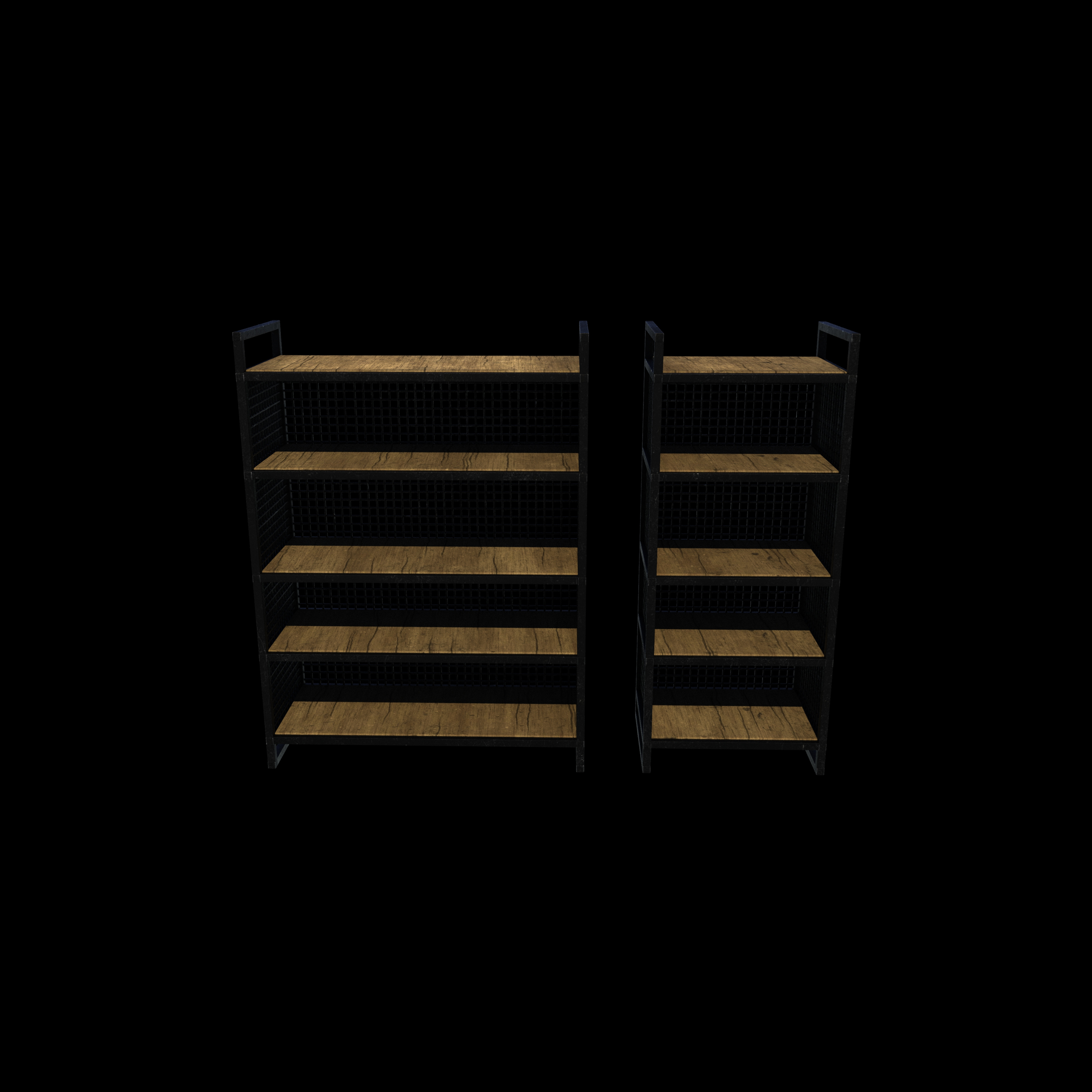 modèle 3D de Modèle 3D d'une étagère en bois - TurboSquid 2513342