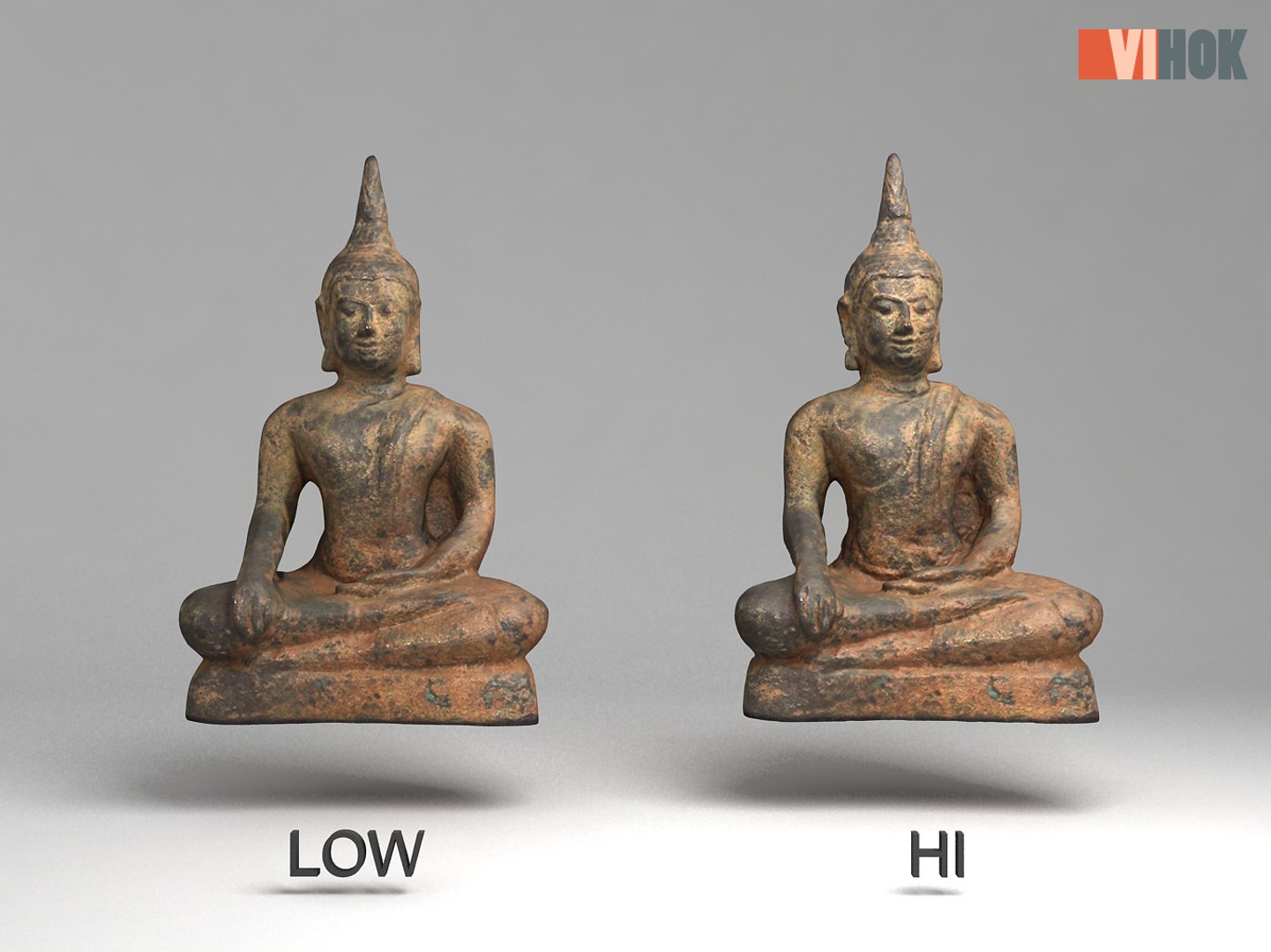 3D Ancient Buddhas Model - TurboSquid 1272432