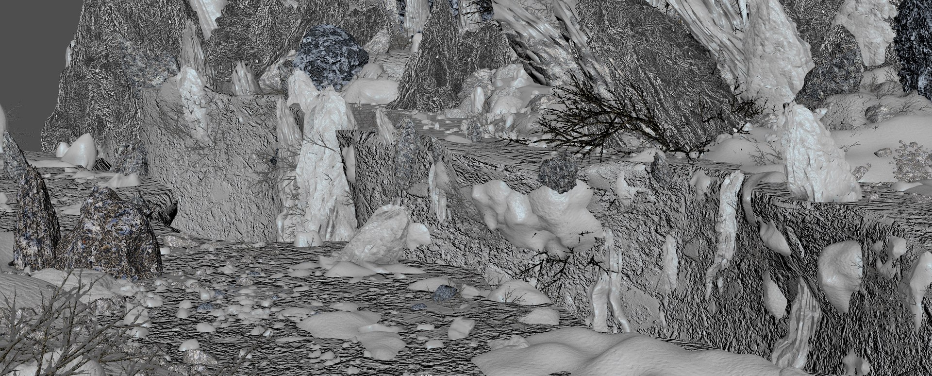 Arctic Iceberg Cliff Environment 3D Model - TurboSquid 2103535