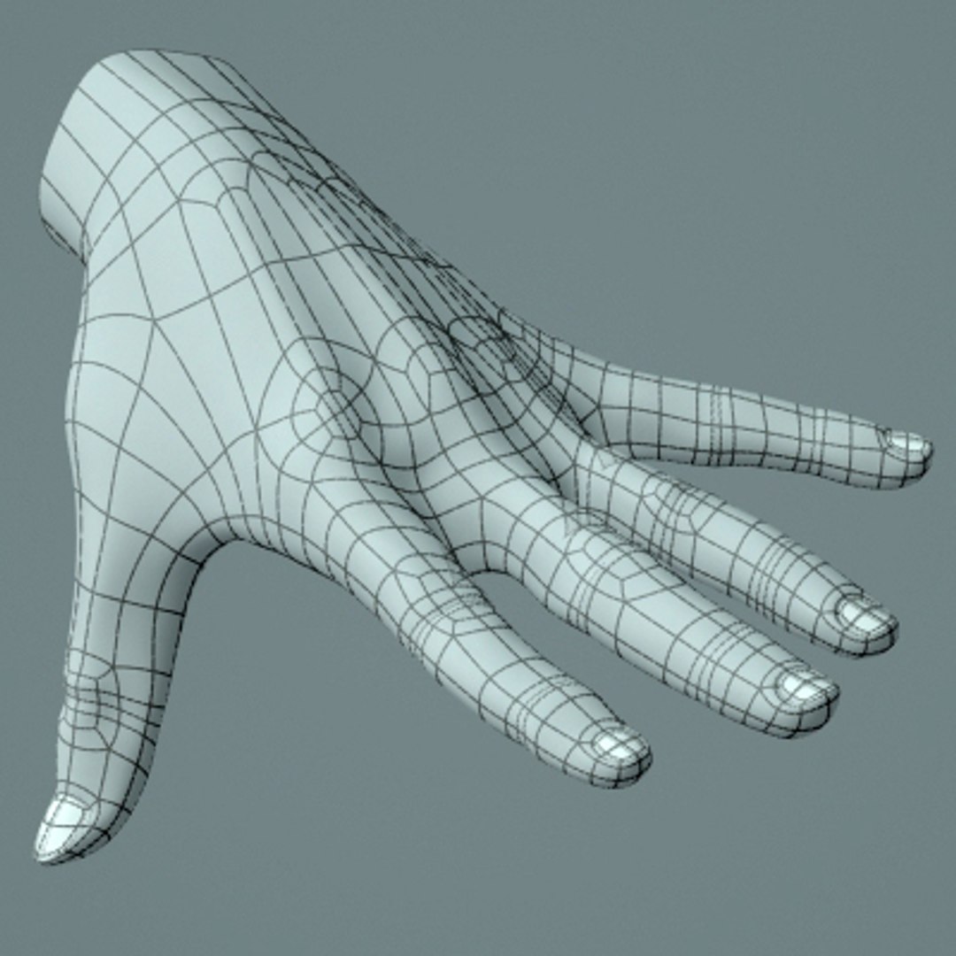 3d Hand Human Materials Model