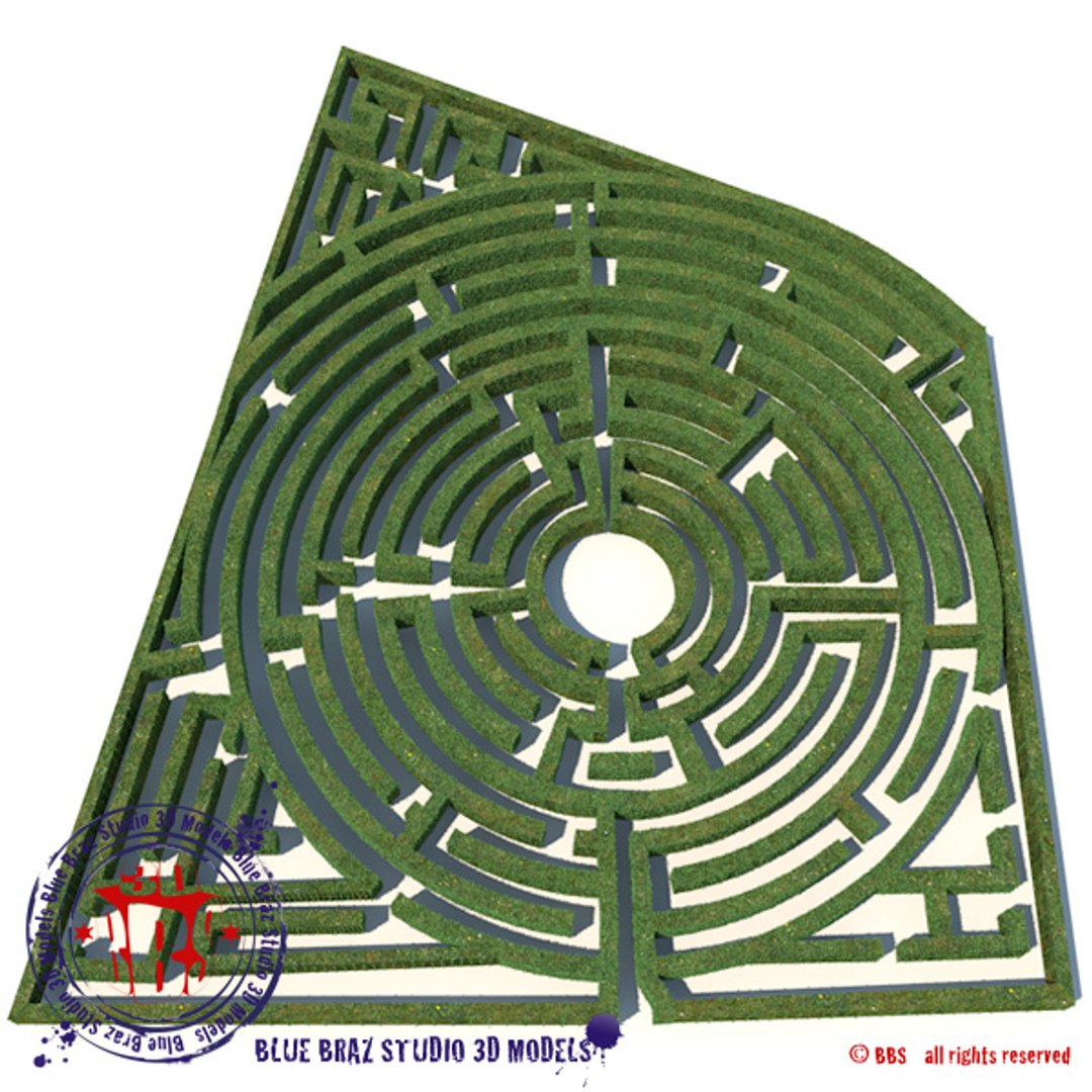 3d Model Garden Maze