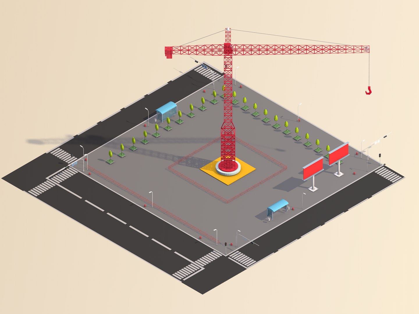 3D Buildings City Cube Model | 1148221 | TurboSquid