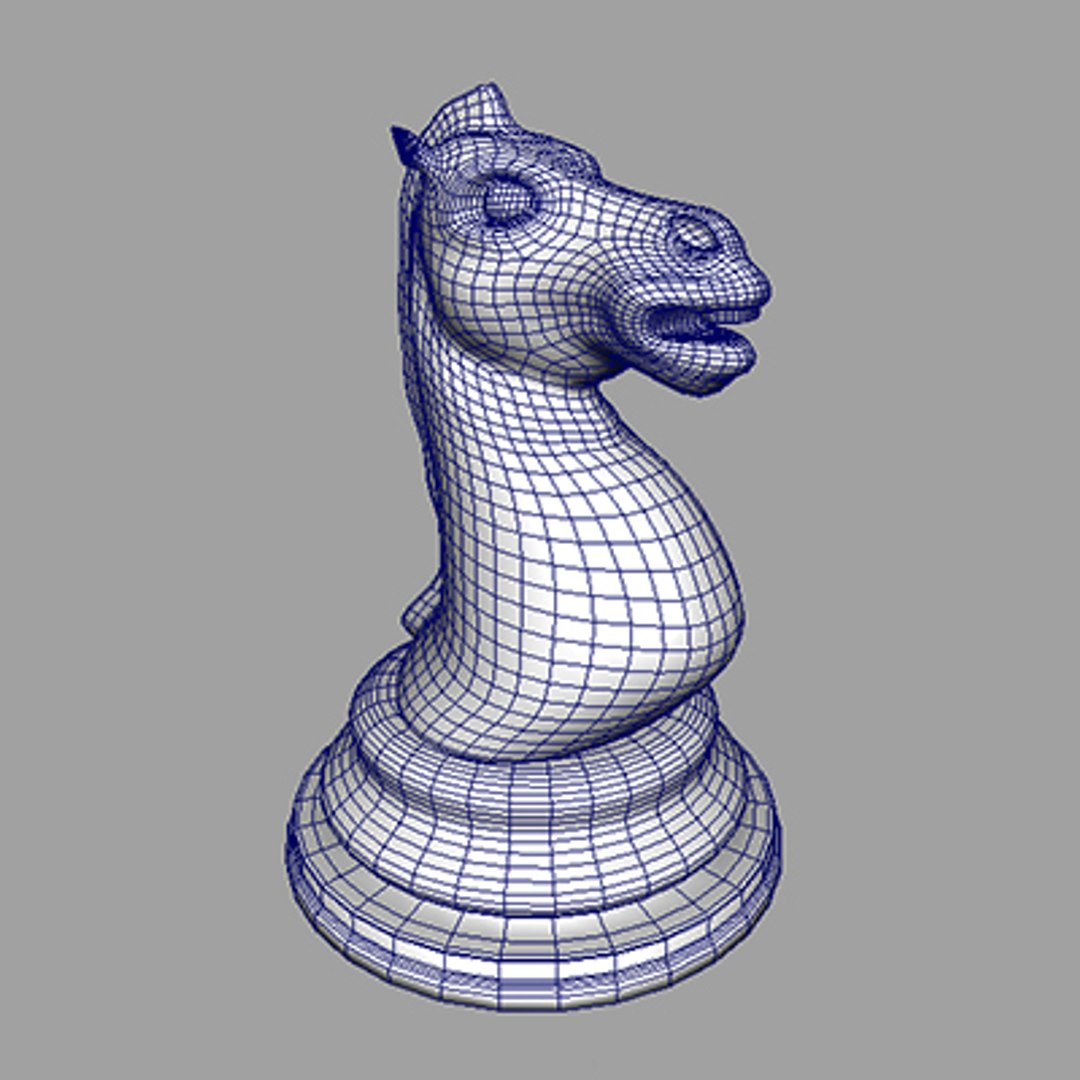 Knight Piece Chess Obj