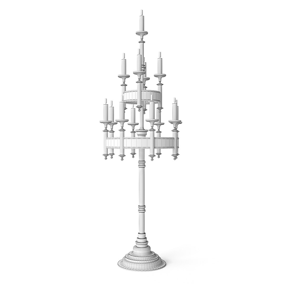 Medieval Standing Candles 3D - TurboSquid 2178811
