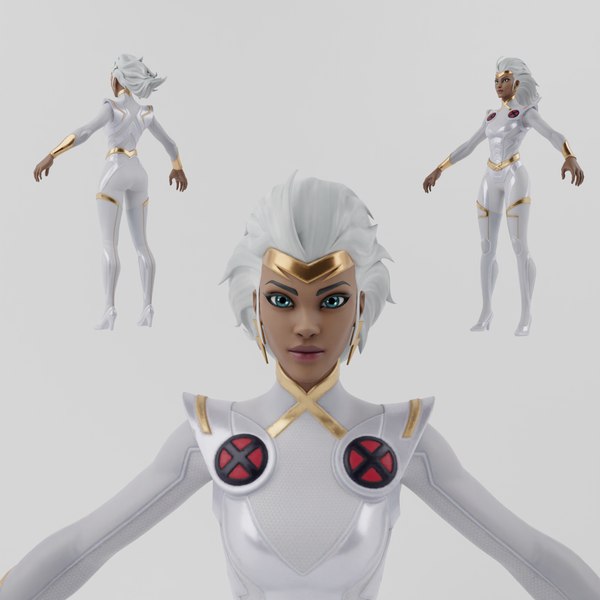Storm X-Men Lowpoly RIgged 3D 모델 - TurboSquid 2033674