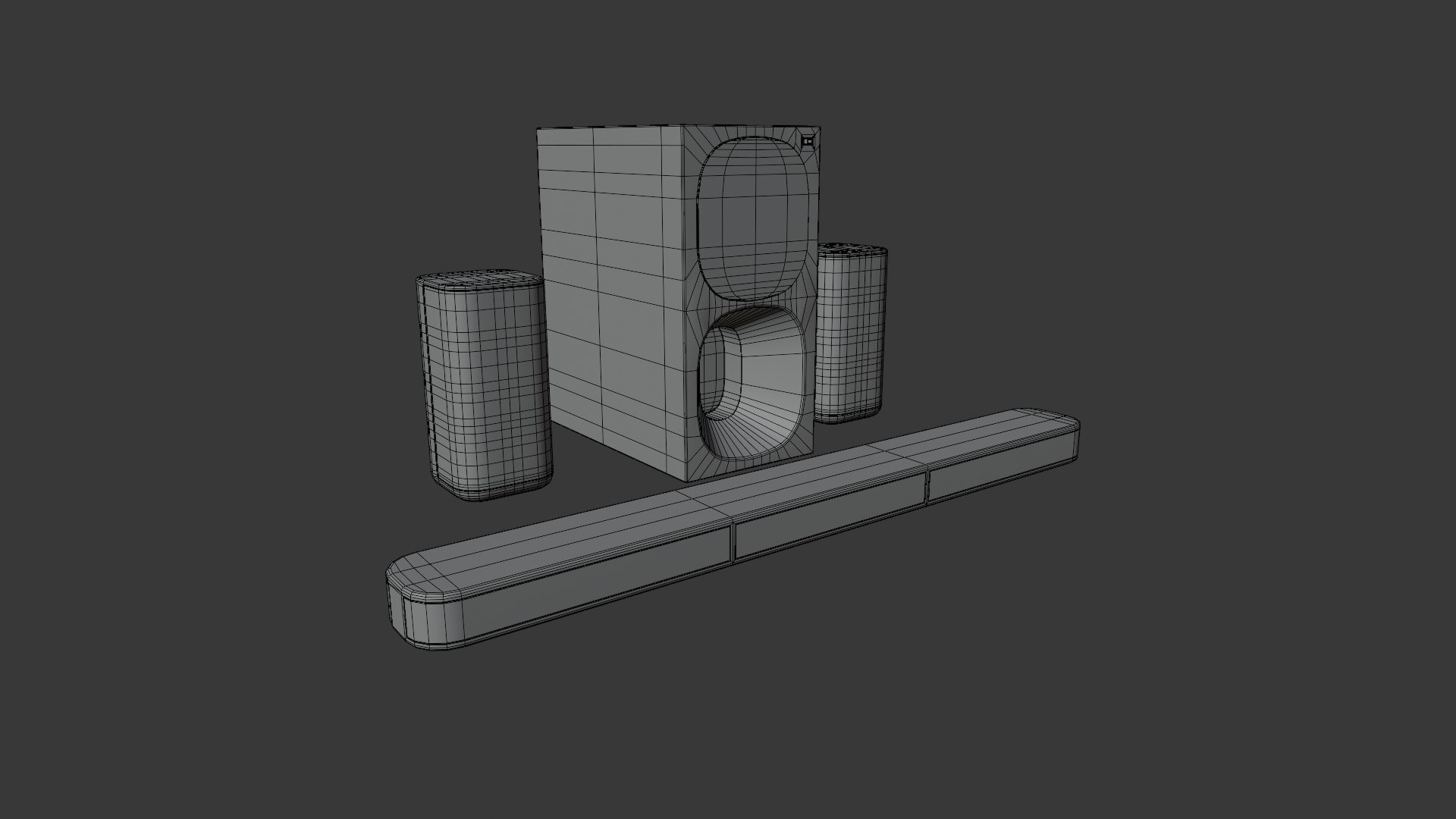Sony Home Theater 2 Channel 3D Model - TurboSquid 2259953