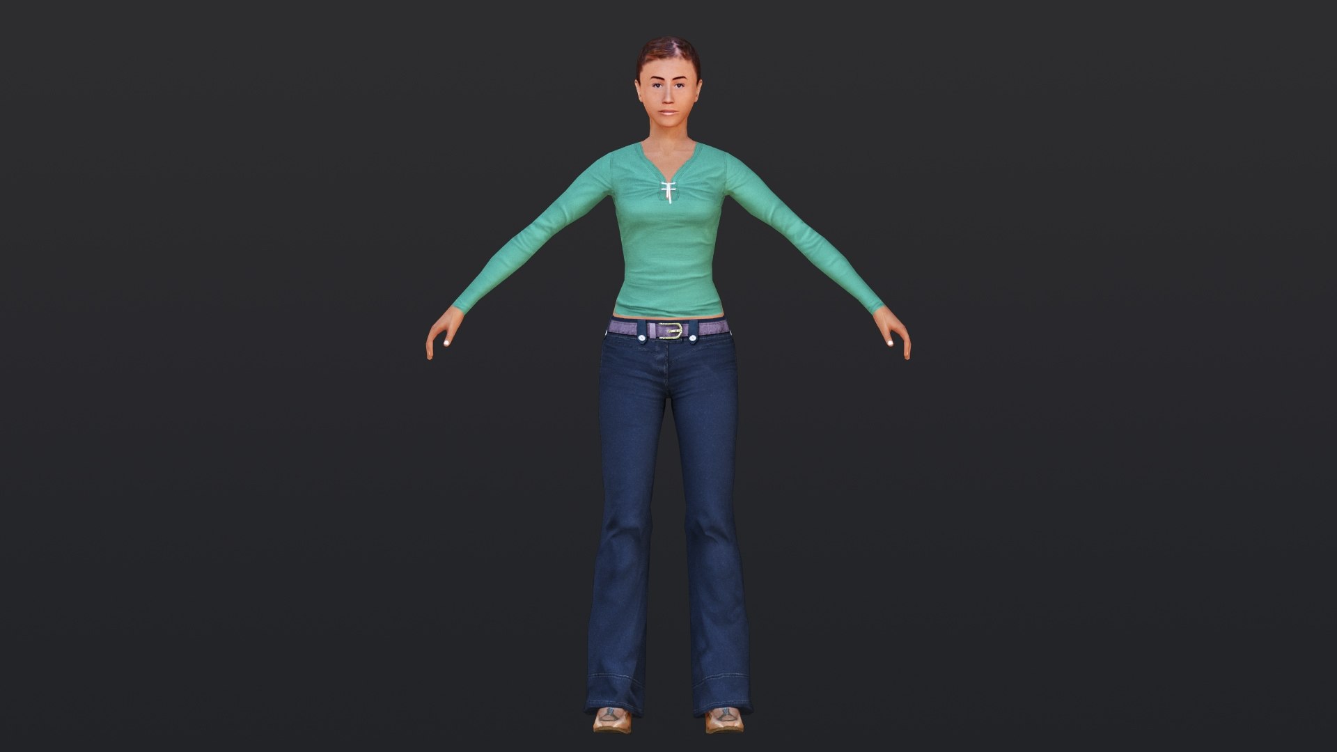 3D model Woman 35 With 52 Animations 32 Morphs - TurboSquid 2085506