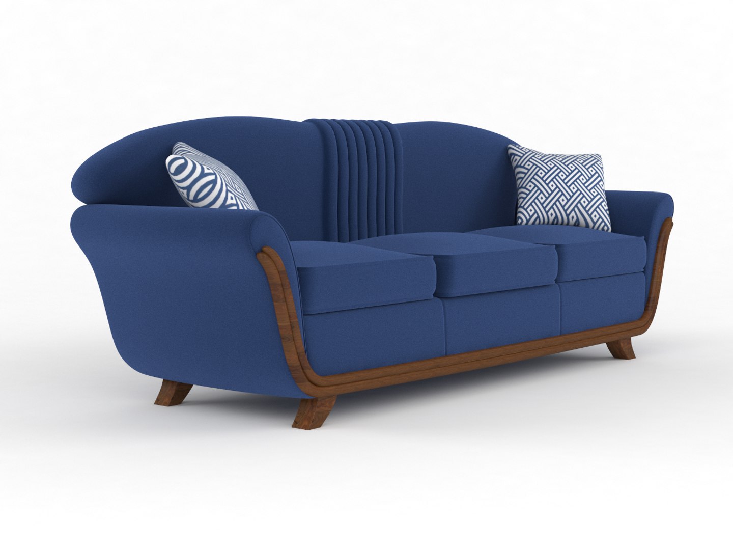 Realistic Sofa Classic 3D Model - TurboSquid 1459263