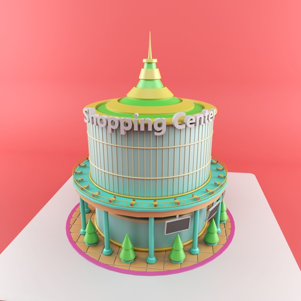 3D shopping center model - TurboSquid 1396521