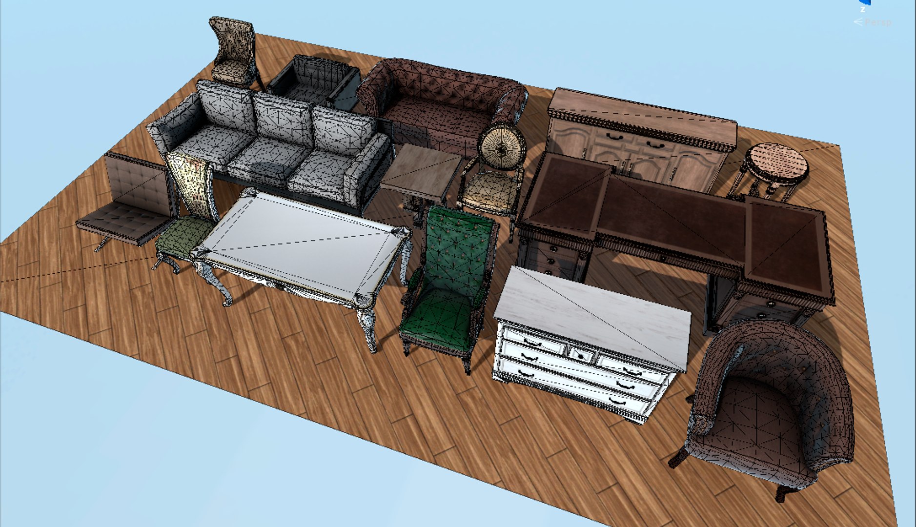 next-gen furniture pack 3d x
