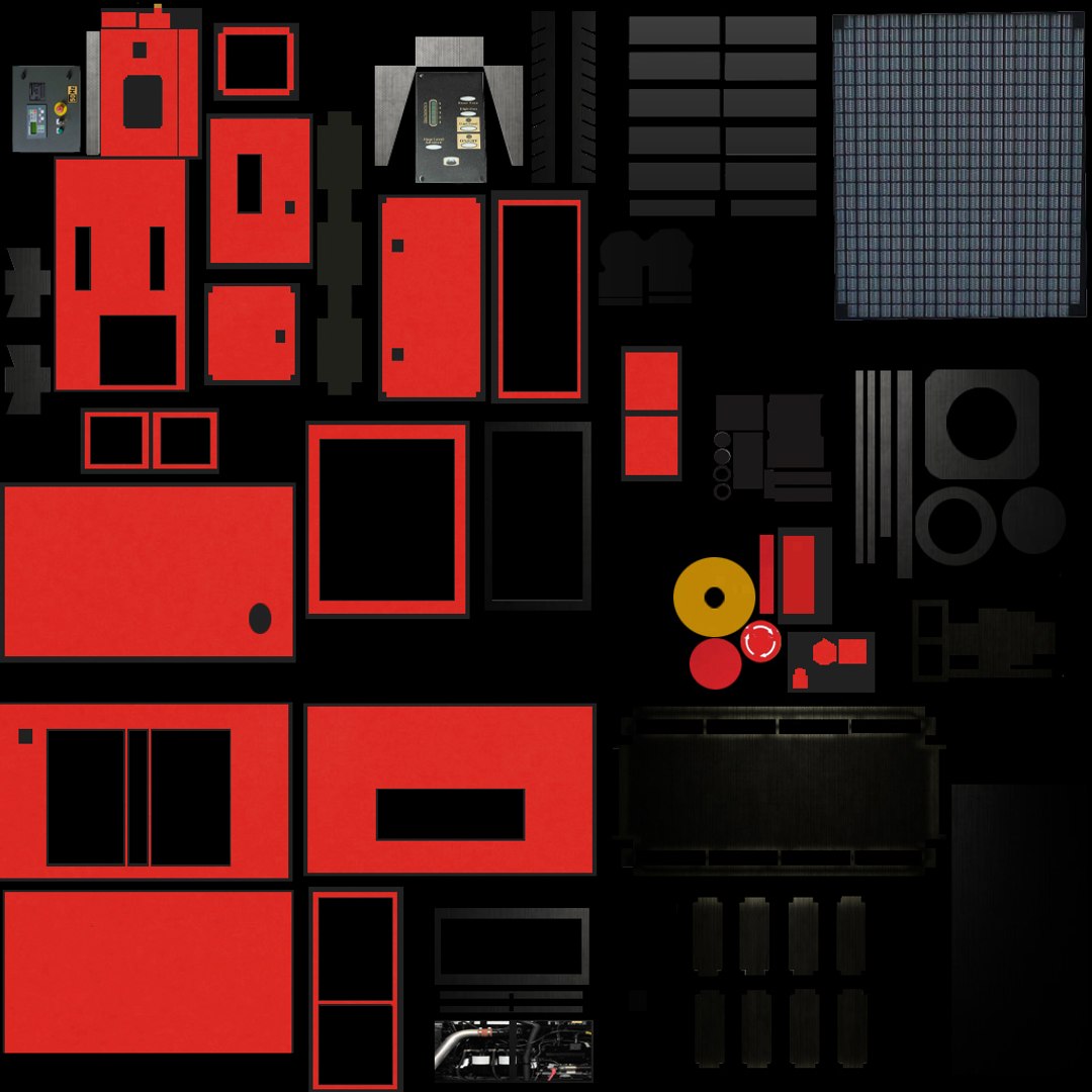 Red Generator 3d Model