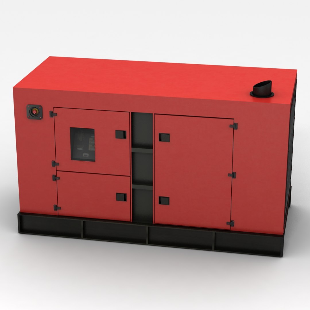 Red Generator 3d Model