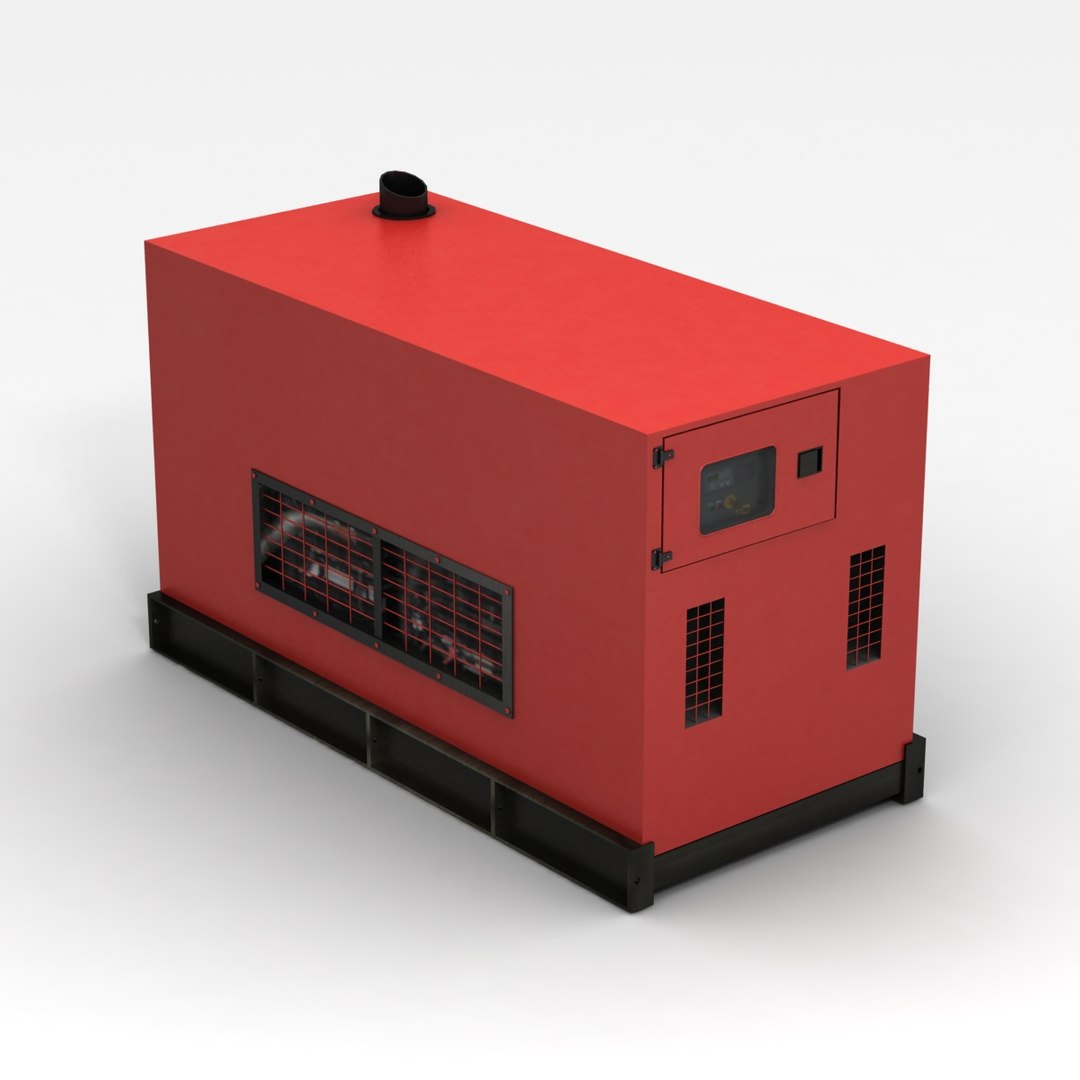 Red Generator 3d Model