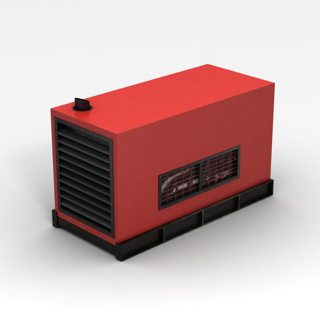 Red Generator 3d Model