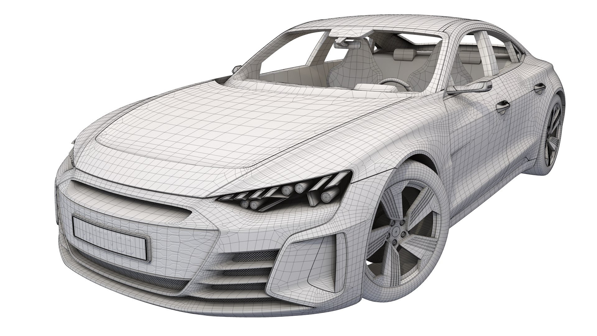 Generic EV Sedan 3D Model - TurboSquid 2186943