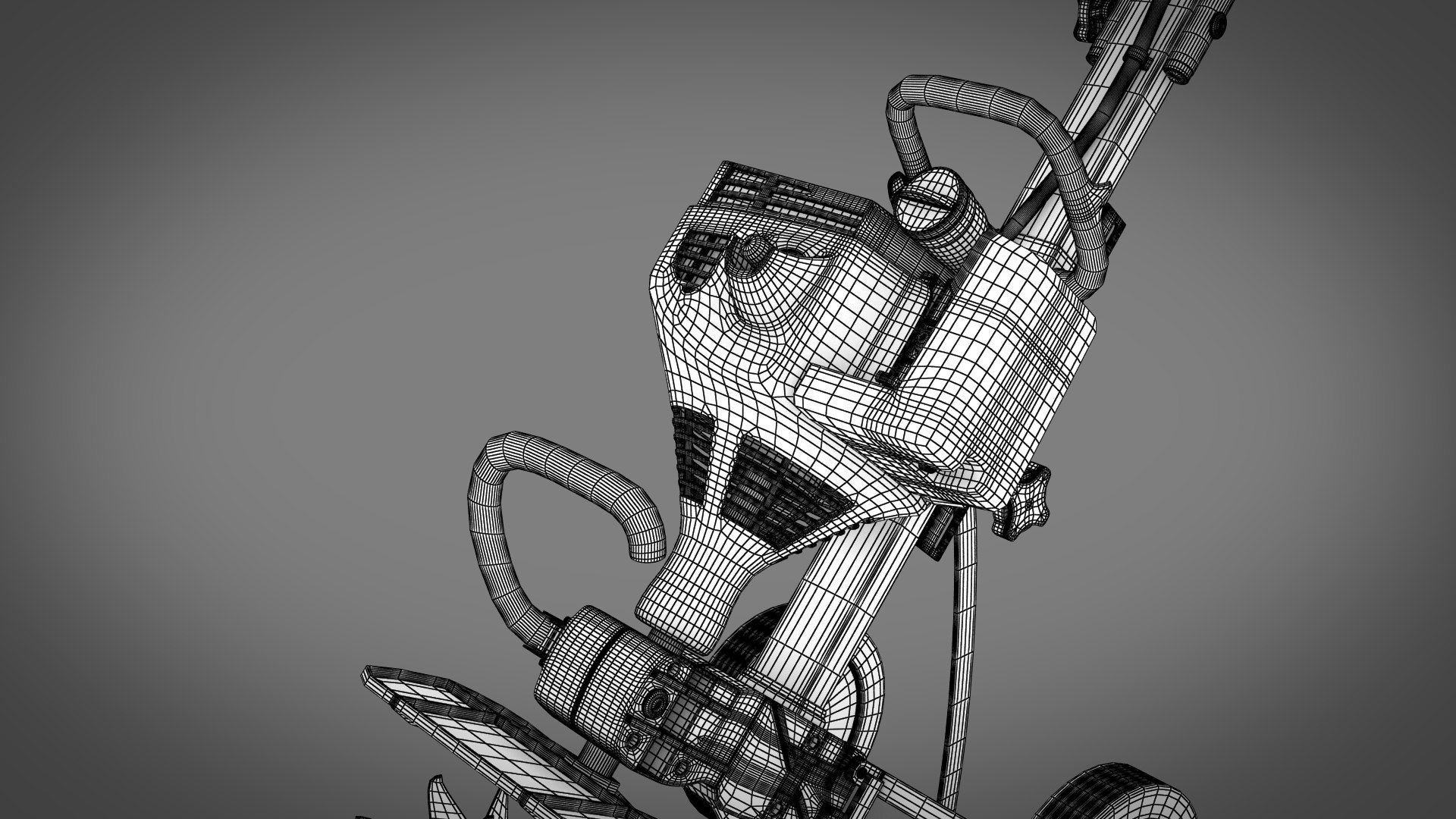 Mm55 garden tiller 3D model - TurboSquid 1622846