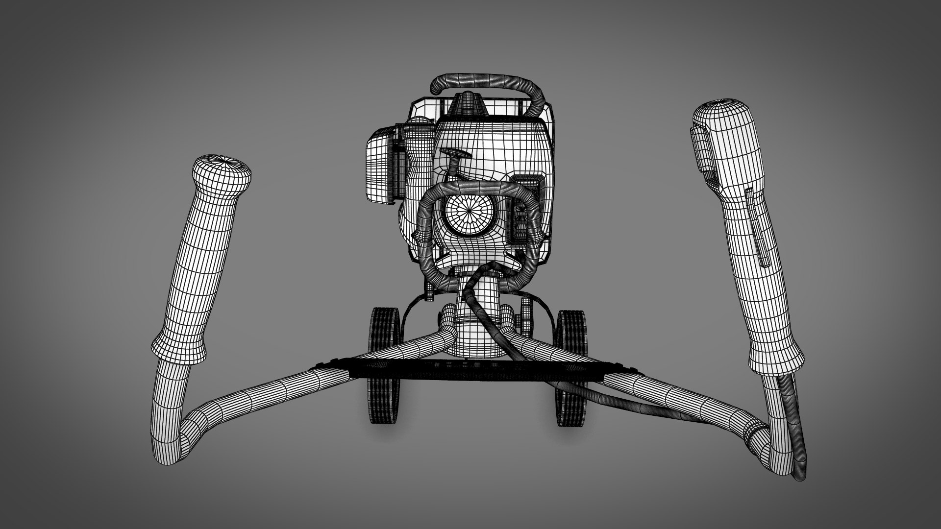 Mm55 garden tiller 3D model - TurboSquid 1622846