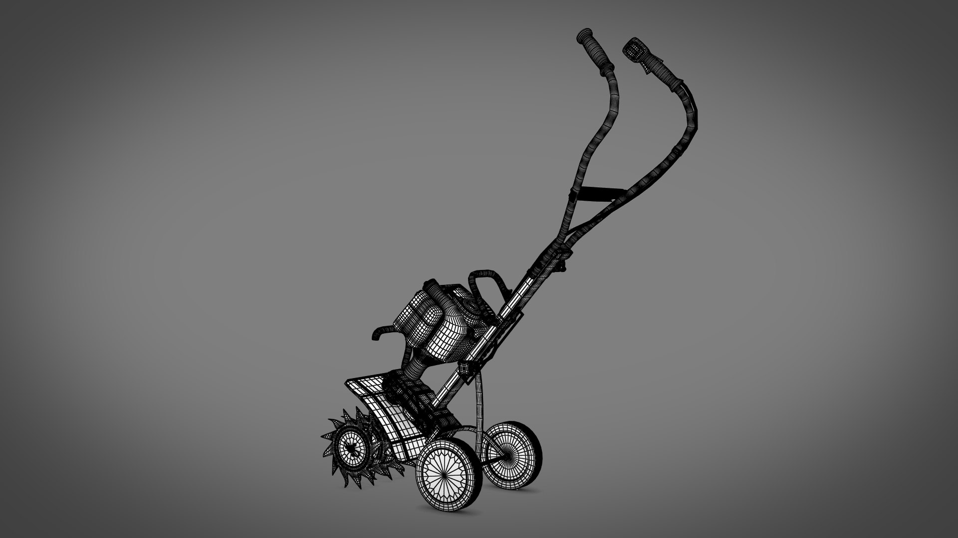 Mm55 garden tiller 3D model - TurboSquid 1622846