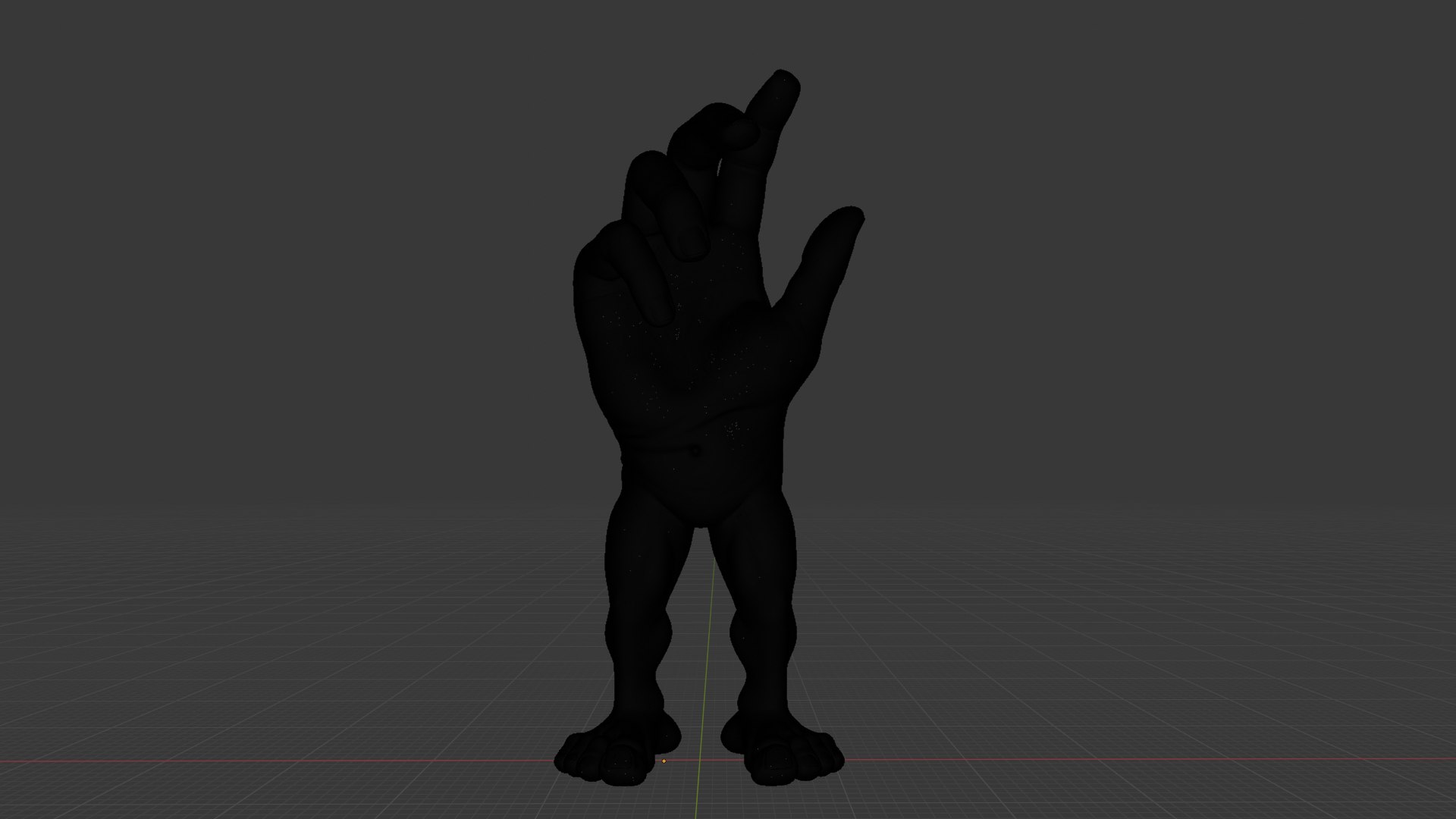 Hand Monster Character - Relaxed Hand Gesture Model - TurboSquid 2511601