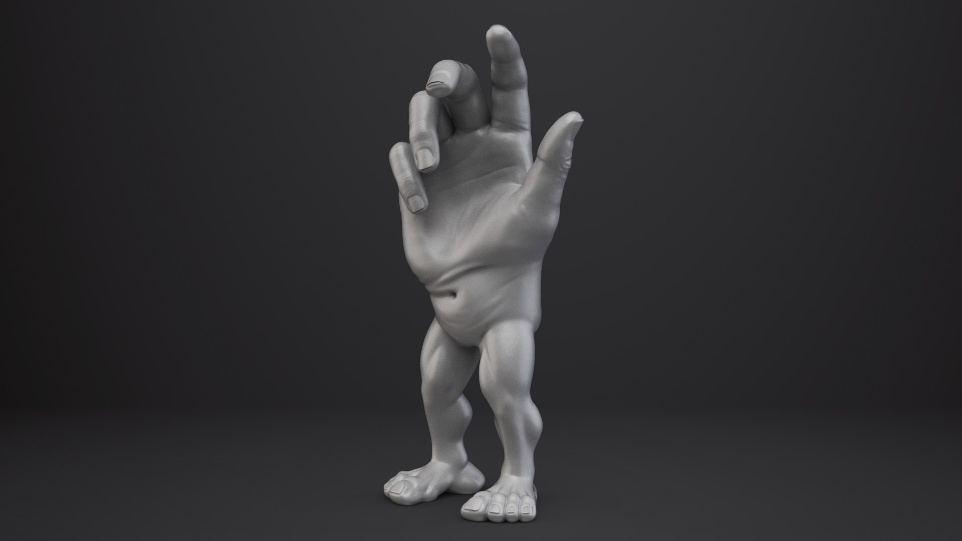 Hand Monster Character - Relaxed Hand Gesture Model - TurboSquid 2511601