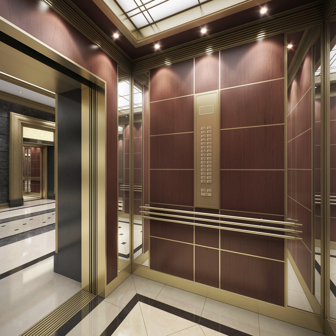 3dsmax Elevator Hall